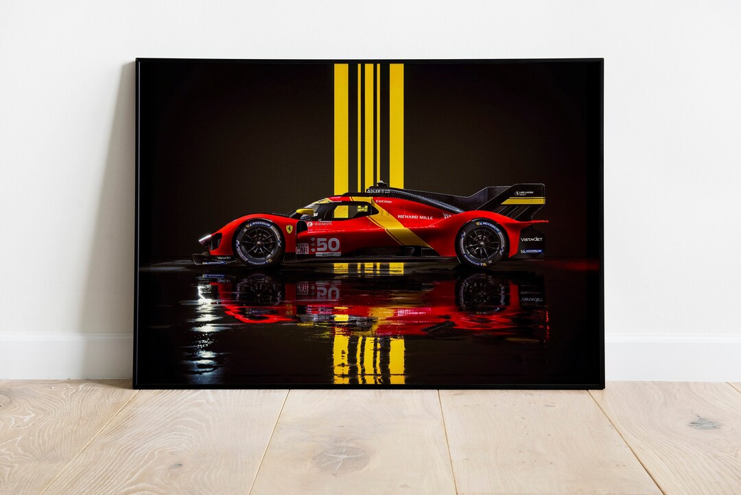 Ferrari 499P Poster or Canvas 24 Hours of Le Mans Hypercar - Etsy