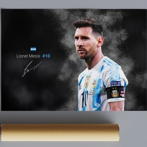 Lionel Messi Poster, Leo Messing, ZIEGE, Leinwand, Argentinien Fußball ...