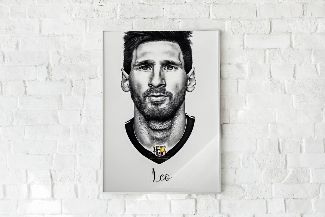 Lionel Messi Drawing Style Poster or Canvas Leo Messi GOAT - Etsy