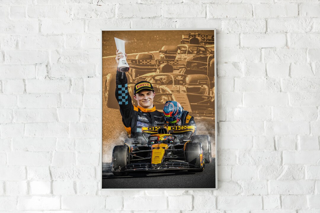 Oscar Piastri Poster (framed), Matte Paper Print, Ready-to-hang, F1 ...