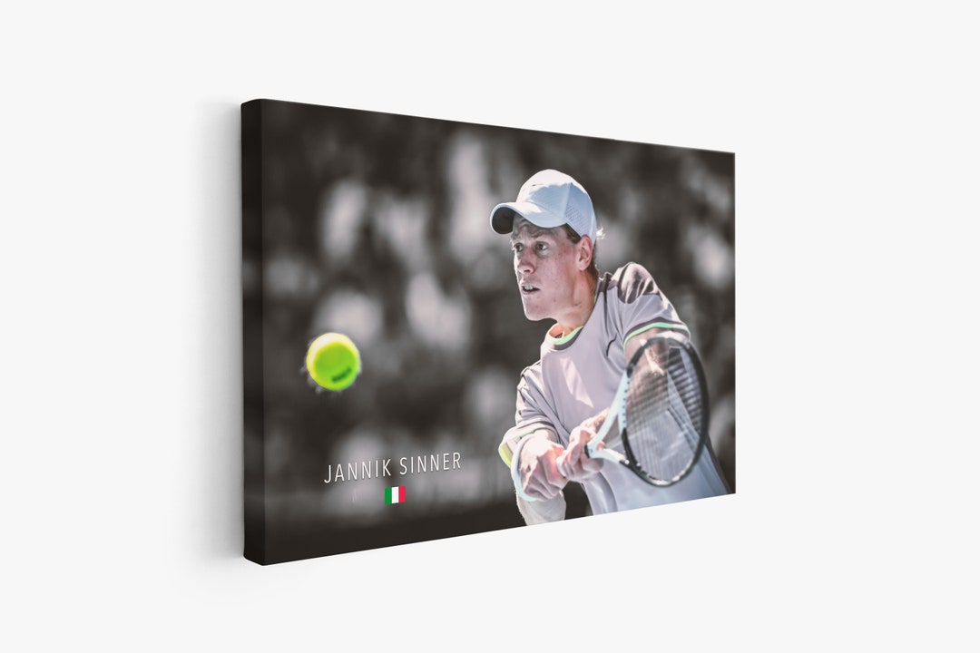 Jannik Sinner Poster, Paper or Canvas Print, Australian Open 2024 ...