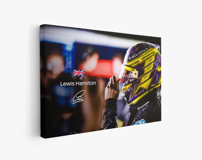 Lewis Hamilton Poster Black Pantha Wakanda Forever Pose Mercedes AMG F1 ...