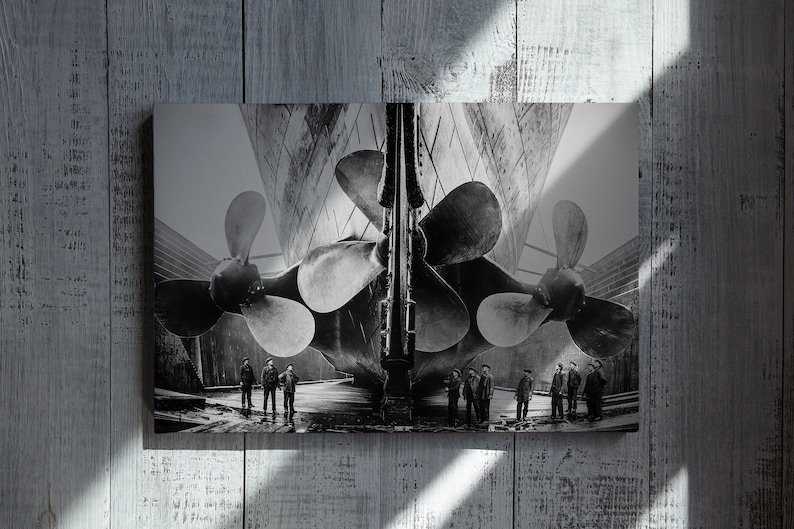 Titanic Propeller Poster of Canvas Historical Wall Art Black - Etsy