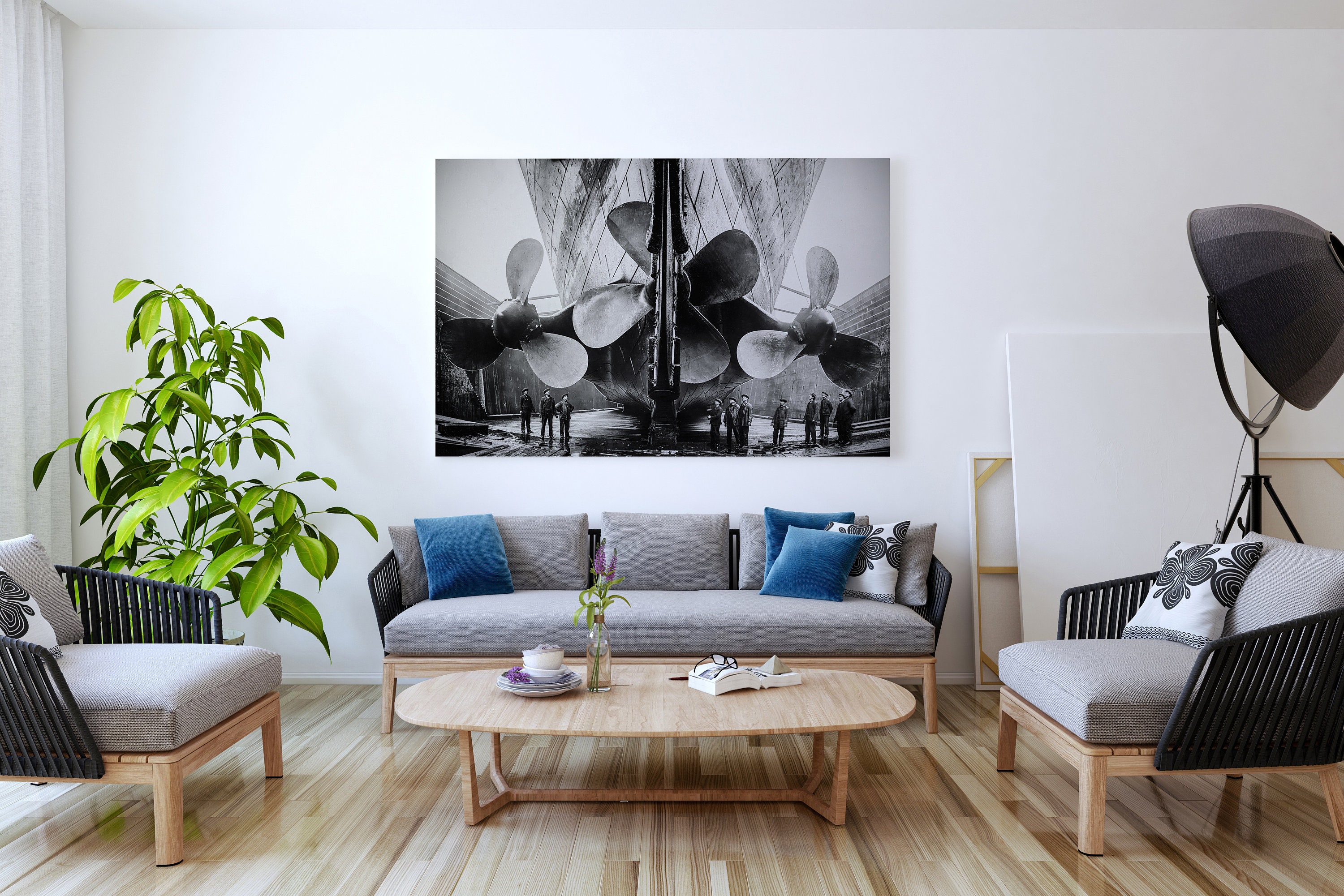 Titanic Propeller Poster of Canvas Historical Wall Art Black - Etsy