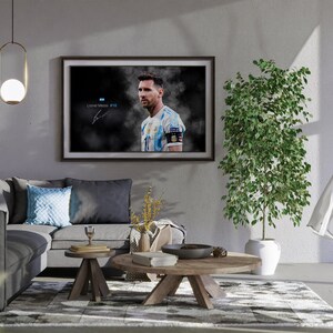 Lionel Messi Poster, Leo Messing, ZIEGE, Leinwand, Argentinien Fußball ...