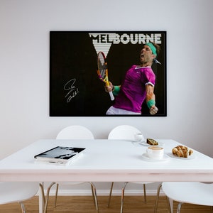 Rafael Nadal Poster King Rafa Australian Open Tennis - Etsy