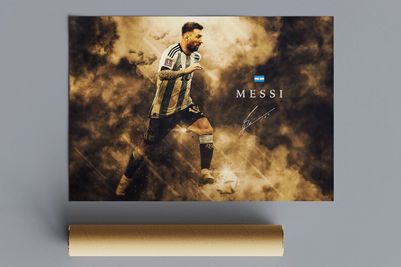 Lionel Messi Poster or Canvas Leo Messi GOAT Argentina - Etsy
