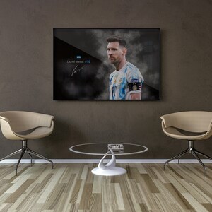 Lionel Messi Poster, Leo Messing, ZIEGE, Leinwand, Argentinien Fußball ...