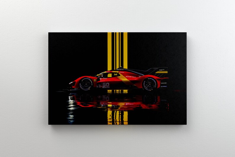 Ferrari 499P Poster or Canvas 24 Hours of Le Mans Hypercar - Etsy