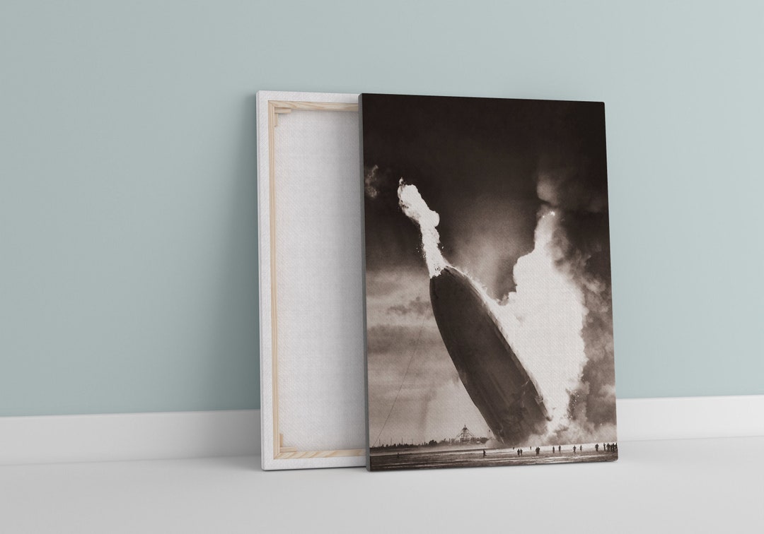 The Hindenburg Disaster, Vertical Canvas or Poster Print, Wall Art ...