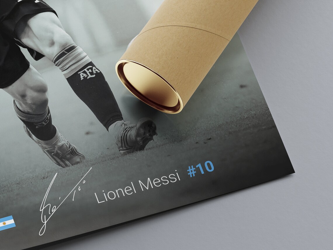 Lionel Messi Poster Leo Messi GOAT Canvas Argentina - Etsy