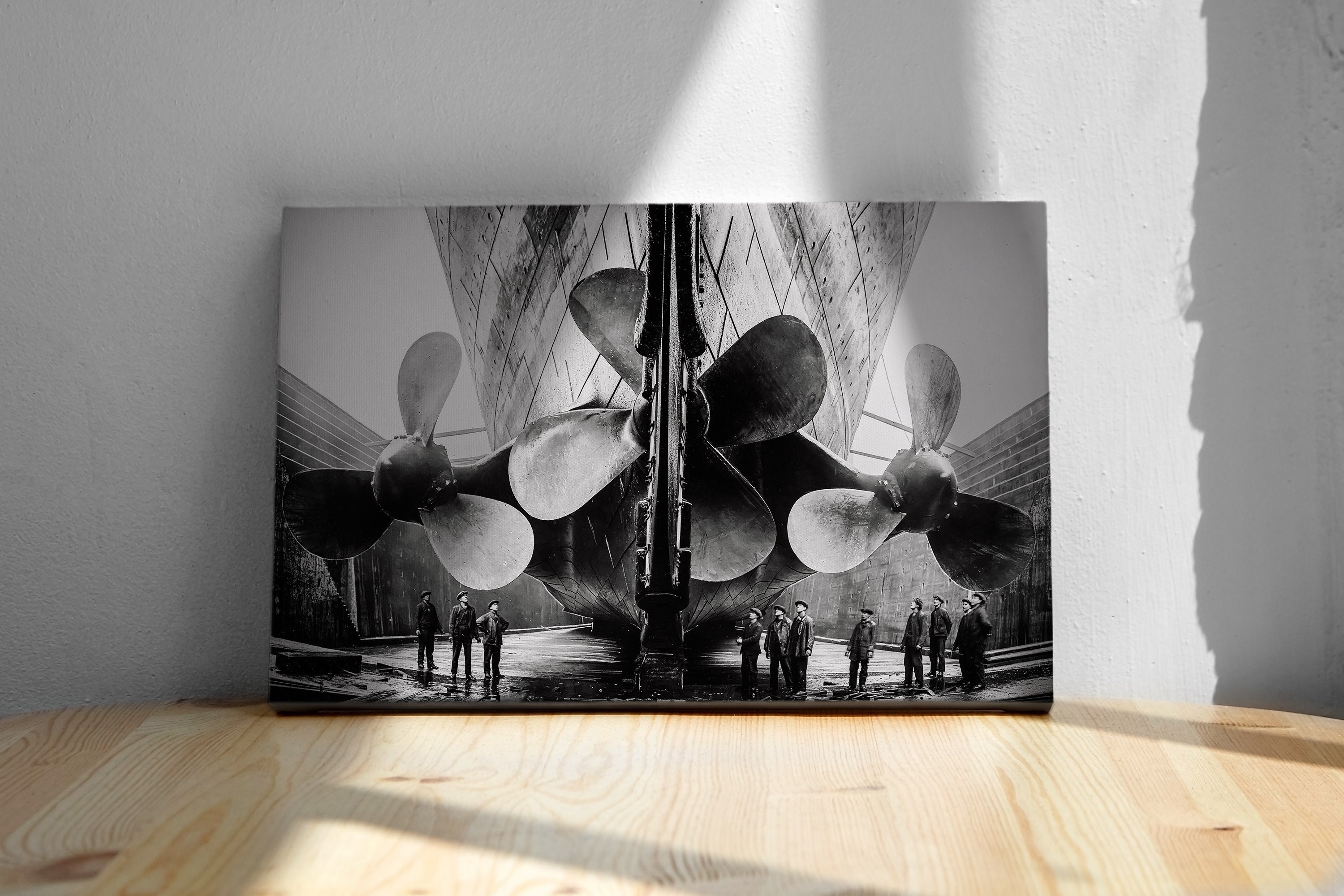 Titanic Propeller Poster of Canvas Historical Wall Art Black - Etsy