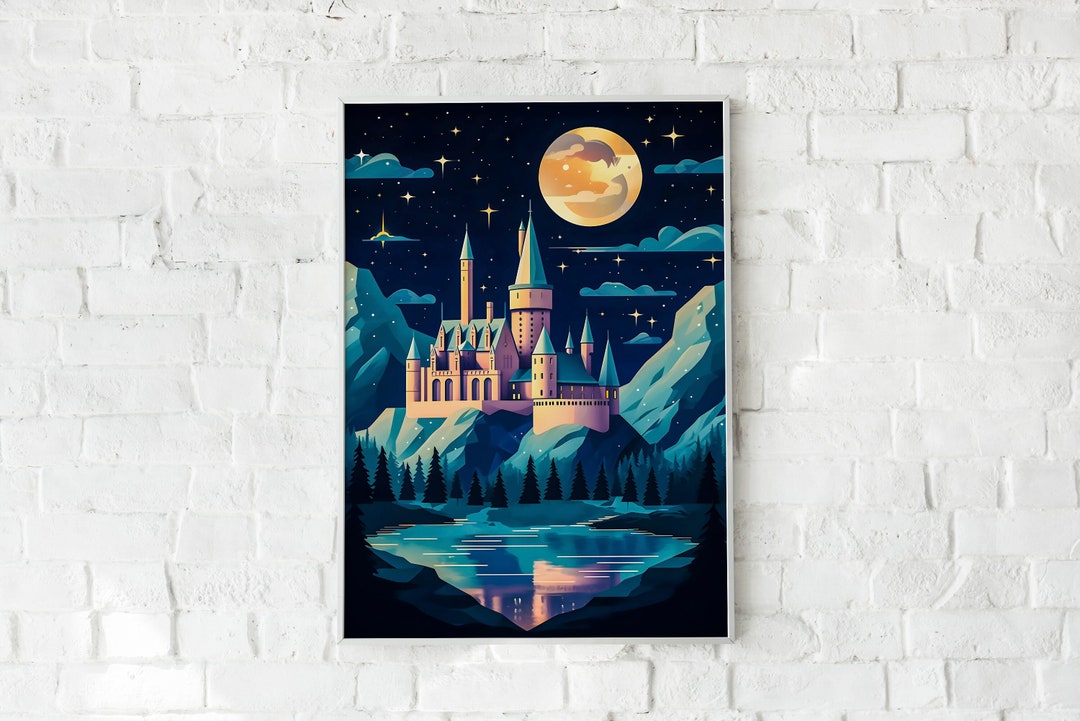 Hogwarts Fan Art Hogwarts Poster Wall Art Decor for Kids - Etsy