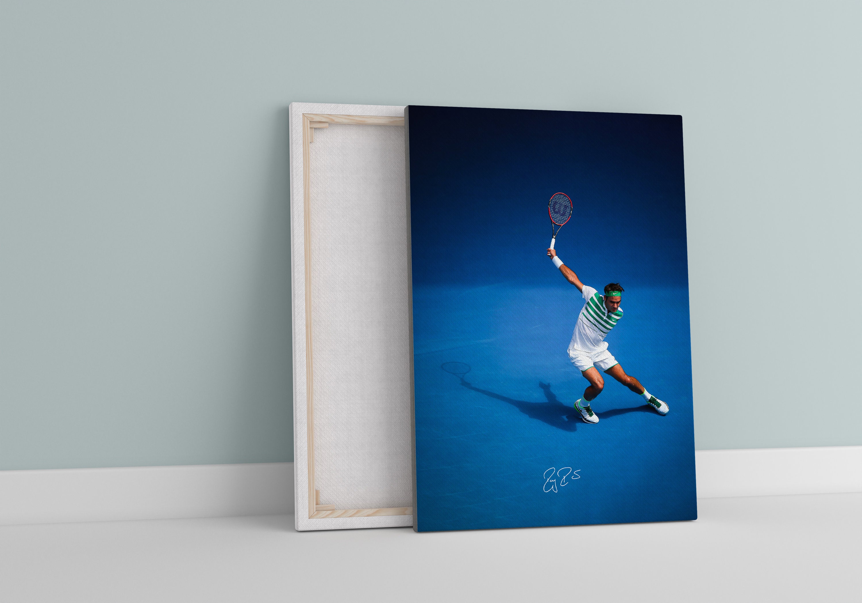 Inspirational Tennis Legend: Roger Federer Poster sold by Emily Clarke ...
