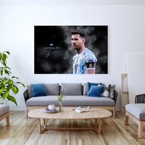 Lionel Messi Poster, Leo Messing, ZIEGE, Leinwand, Argentinien Fußball ...