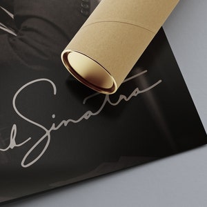 Frank Sinatra Signature Poster, Paper or Canvas Print or Digital ...