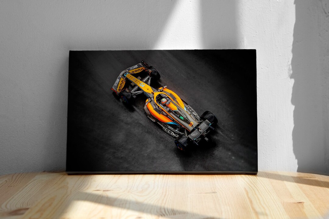 Formula 1 Poster or Canvas, Lando Norris, Mclaren Racing, Man Cave ...
