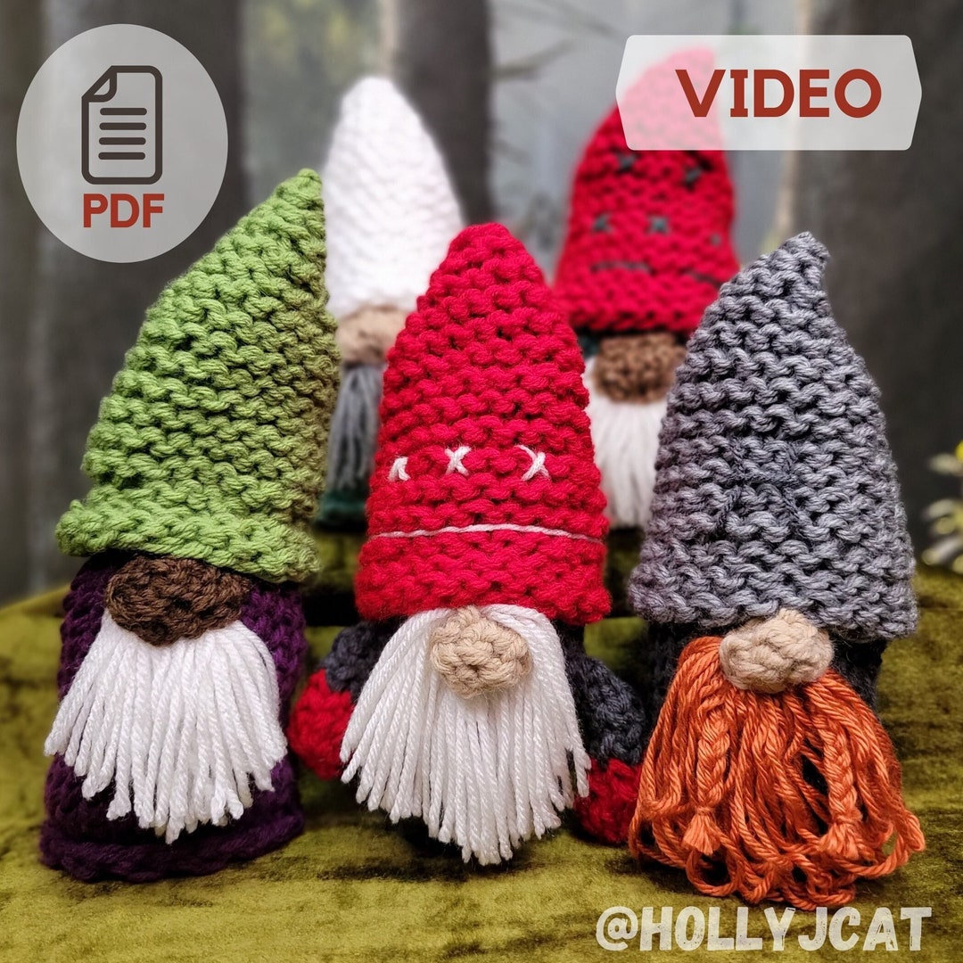 Gnome Loom Knitting Pattern // Digital PDF & Bonus Video Tutorial! - Etsy