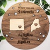 Custom Family Sign, Long Distance Family Wood Sign, Miles Don't Matter ...