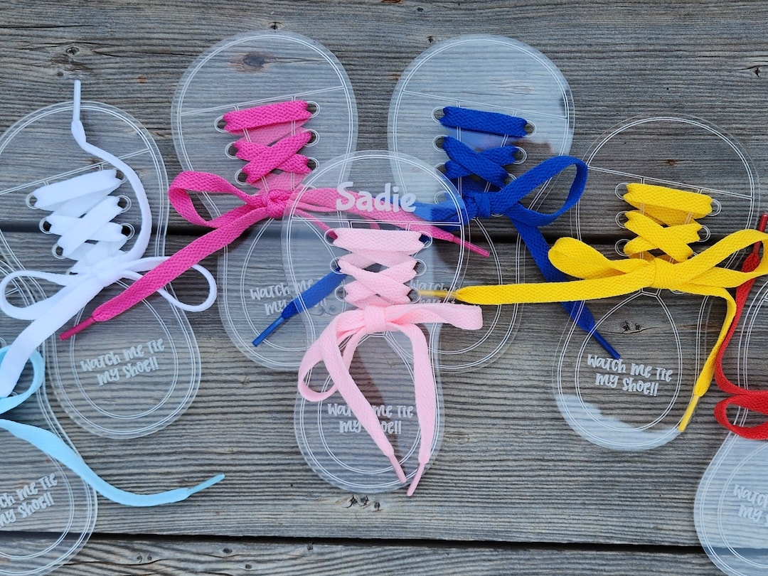 Learn to Tie Shoes Activity, Shoe Tying Practice, Personalized Shoe for ...