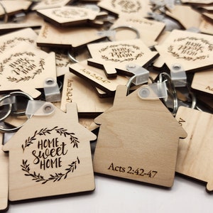 Custom Realtor Keychain Bulk, Engraved House Keychain, Home Sweet Home ...