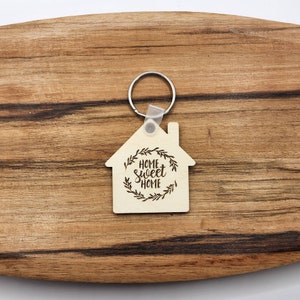 Custom Realtor Keychain Bulk, Engraved House Keychain, Home Sweet Home ...