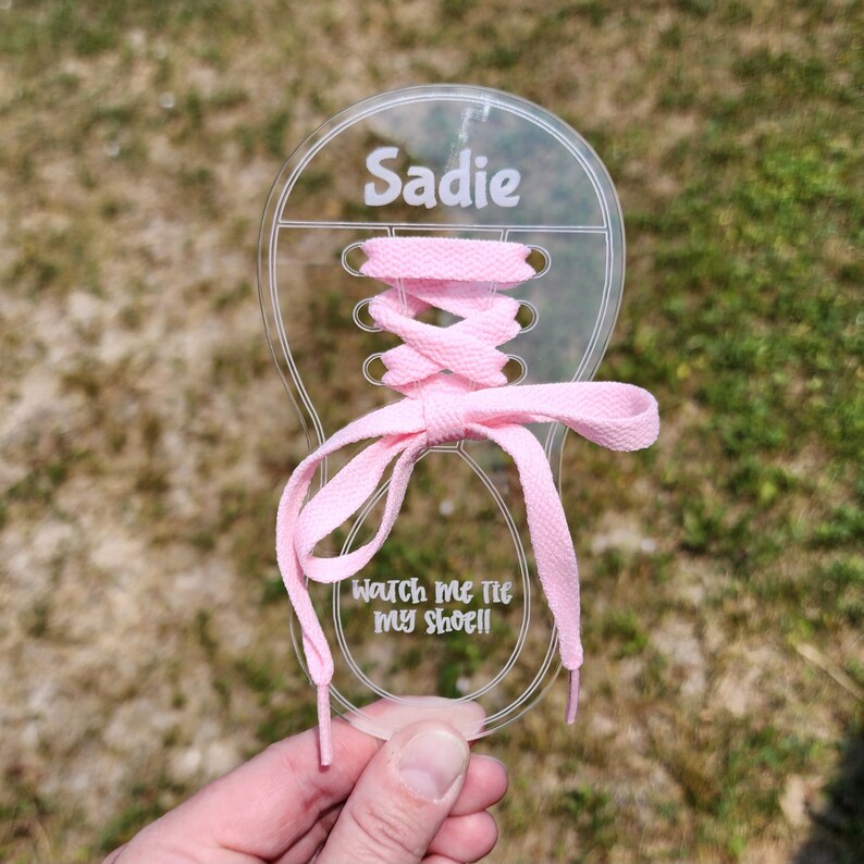 Learn to Tie Shoes Activity, Shoe Tying Practice, Personalized Shoe for ...