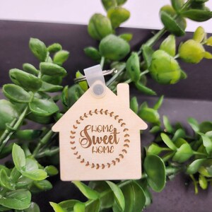 Customized Realtor Keychain, Engraved House Keychain, Home Sweet Home ...