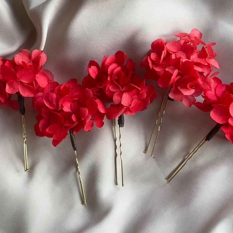 Red Hair Flower - Etsy