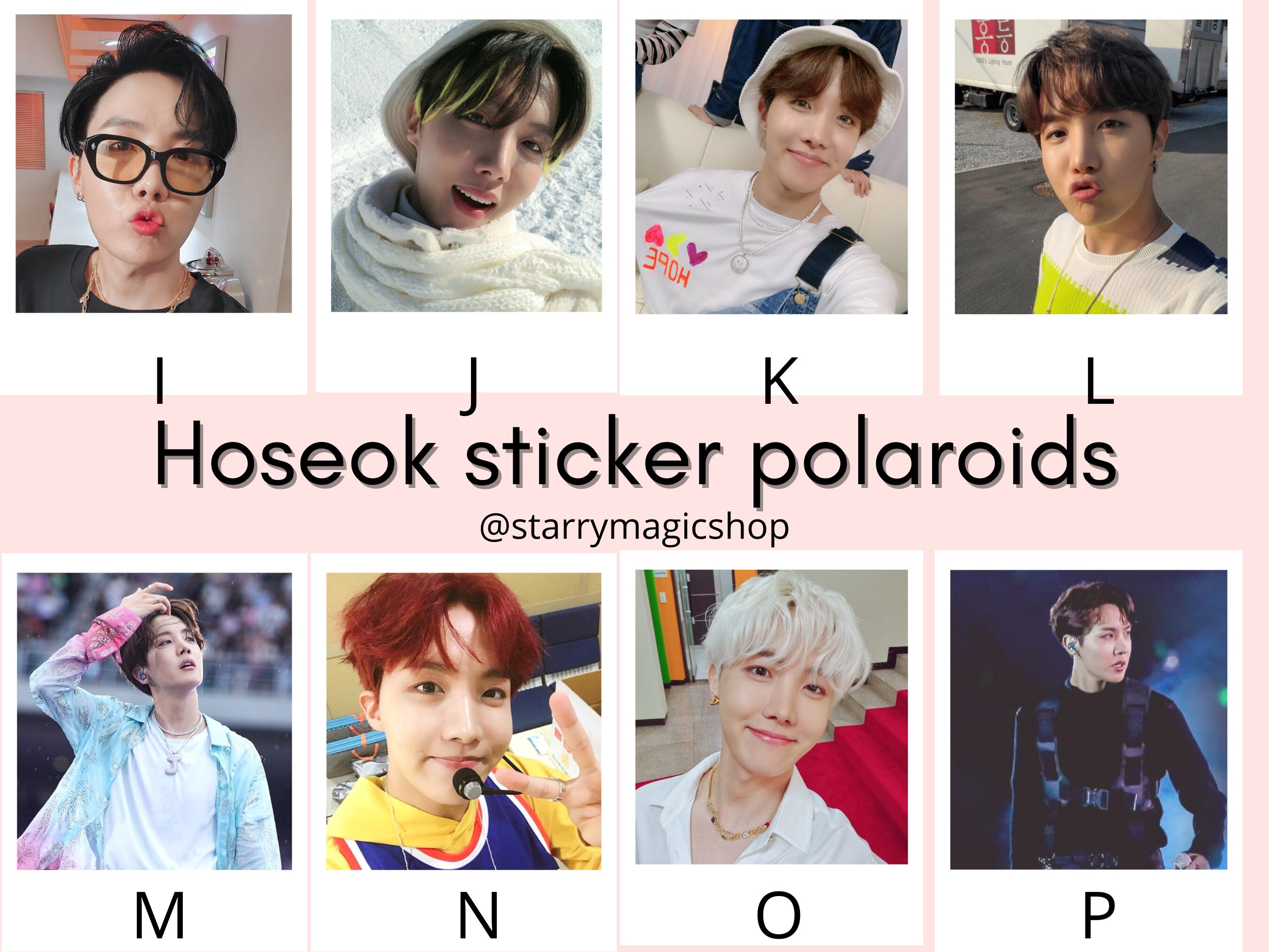 Jhope Jung Hoseok BTS Cute Aesthetic Polaroid Stickers for - Etsy