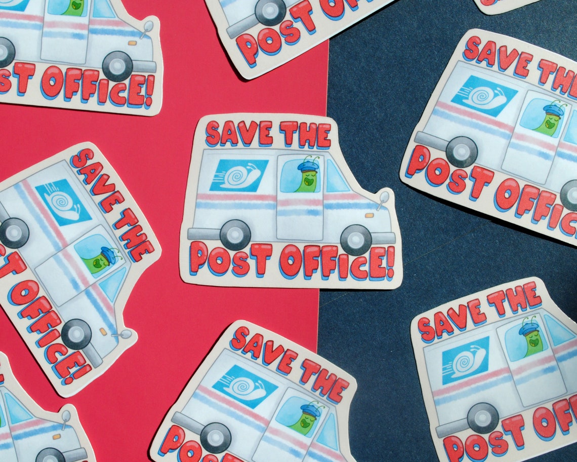 Save The Post Office Sticker / USPS Sticker / Postal Service | Etsy