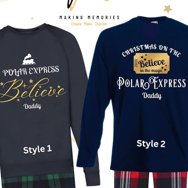 Polar Express Pajamas - Etsy