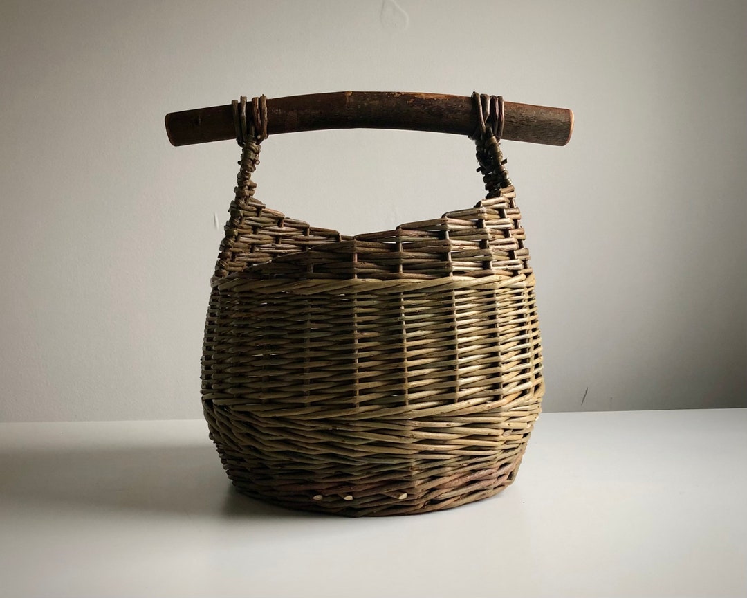 Stick Handled Mushroom Basket - Etsy