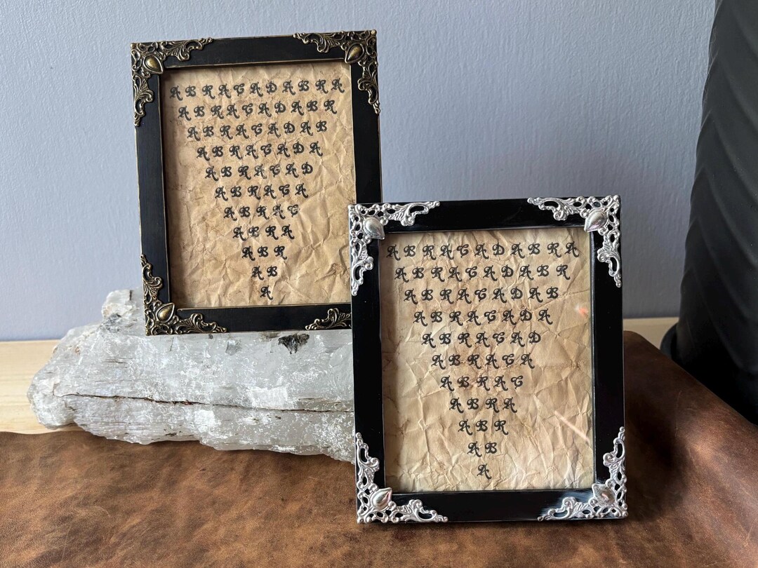 Abracadabra Frame | Amulet | Talisman | Spell | Ancient | Healing ...