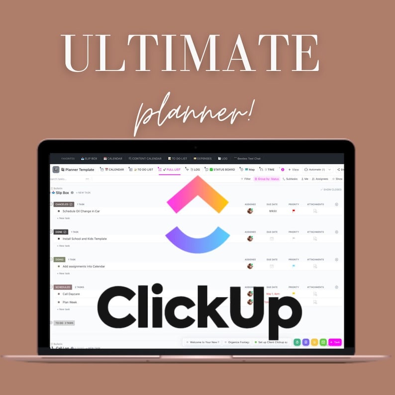 Clickup Planner Template: Ultimate Life Organizer - Etsy