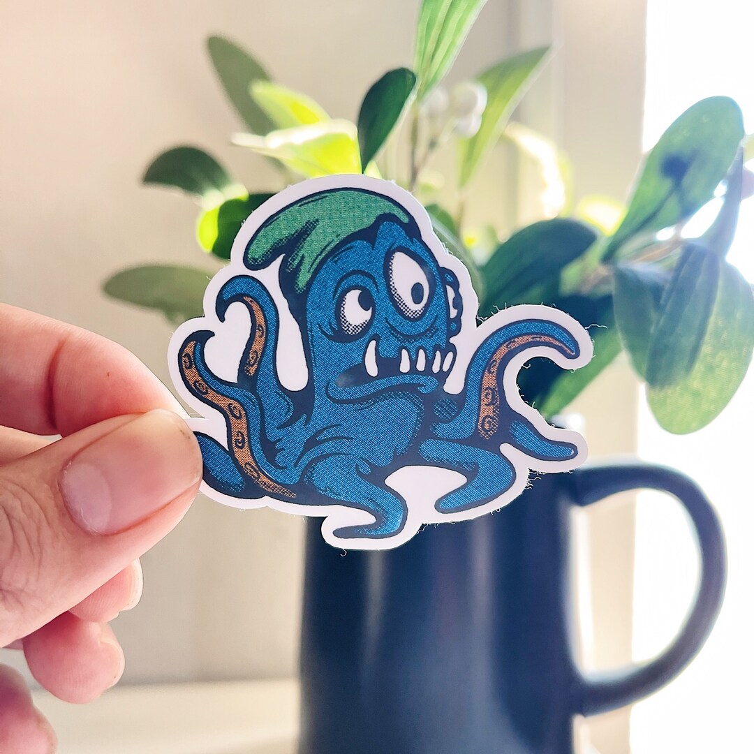 Octopus, Octopus Sticker, Octopus Art, Sea Monster, Sea Monster Sticker ...