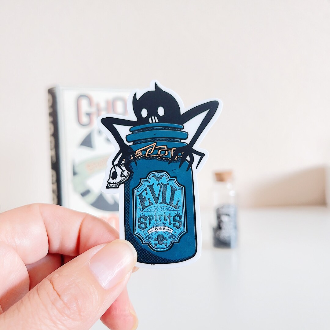 Evil Stickers, Ghost Stickers, Creepy Stickers, Creepy Gifts, Spooky ...