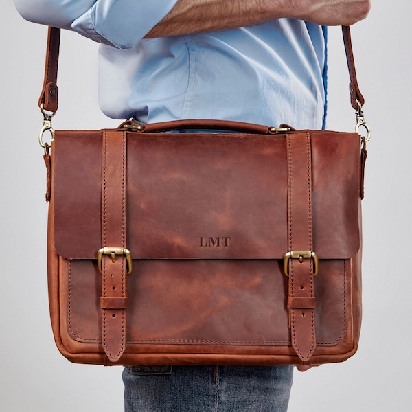 Mens Leather Satchel - Etsy