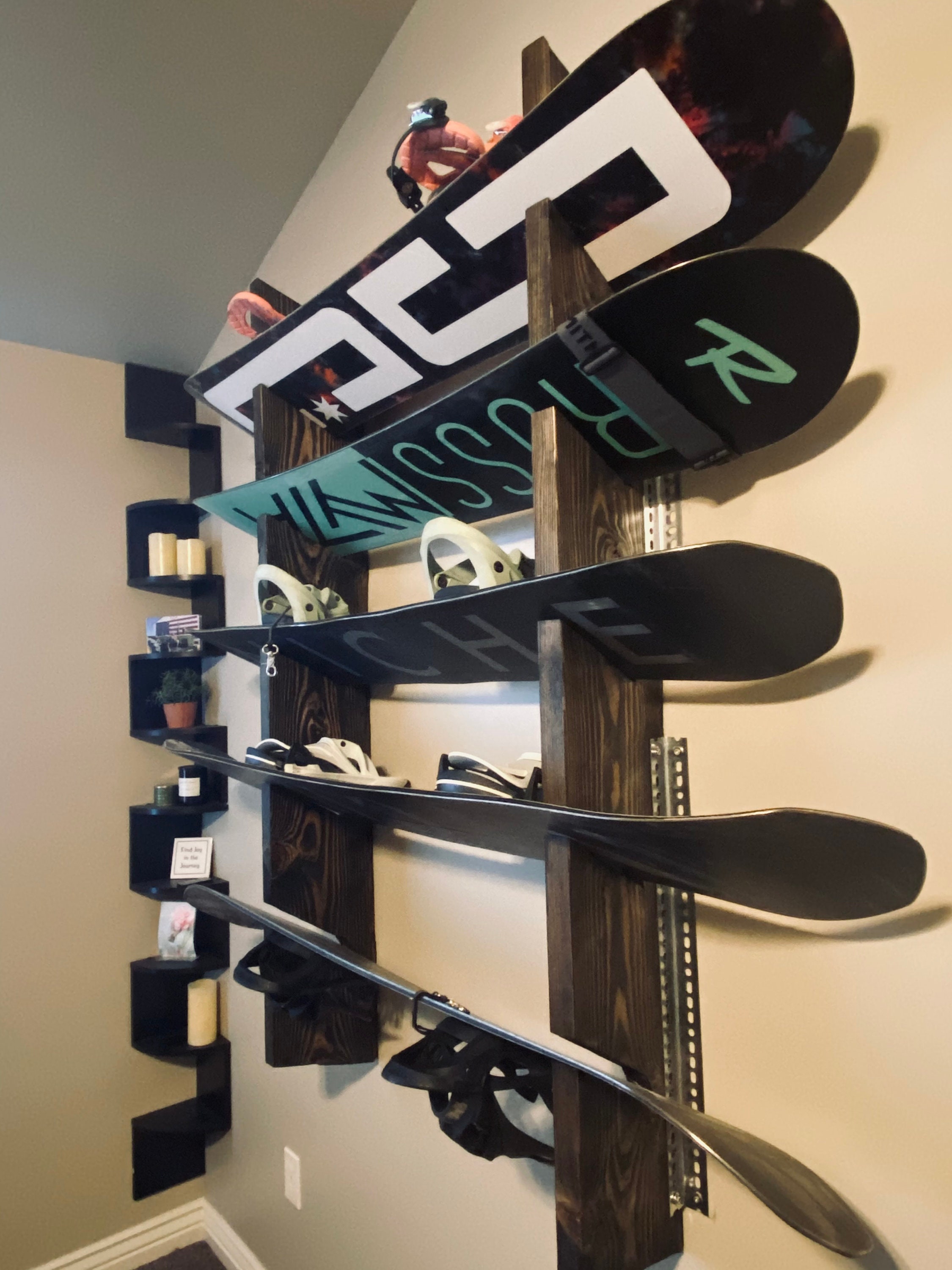 Rustic Snowboard Rack - Etsy