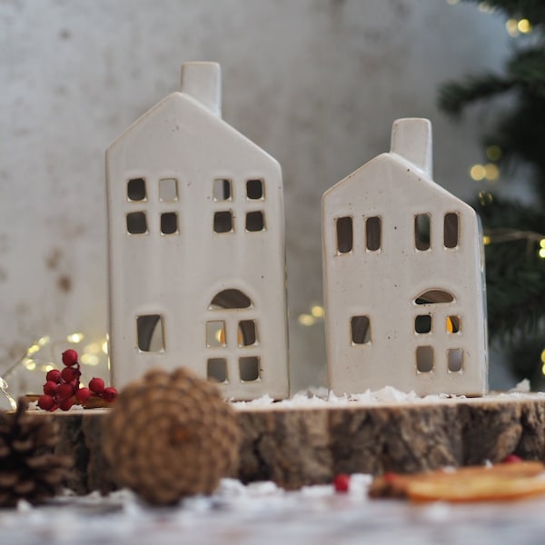 Ceramic House Tealight - Etsy UK