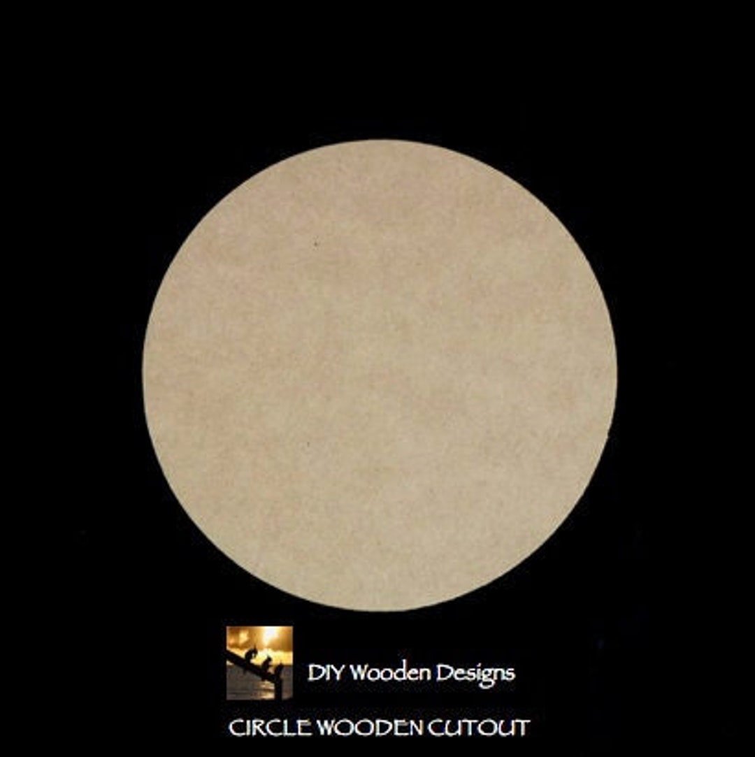 Circle Wood Shape Circle Cutouts DIY Crafts Unfinished - Etsy