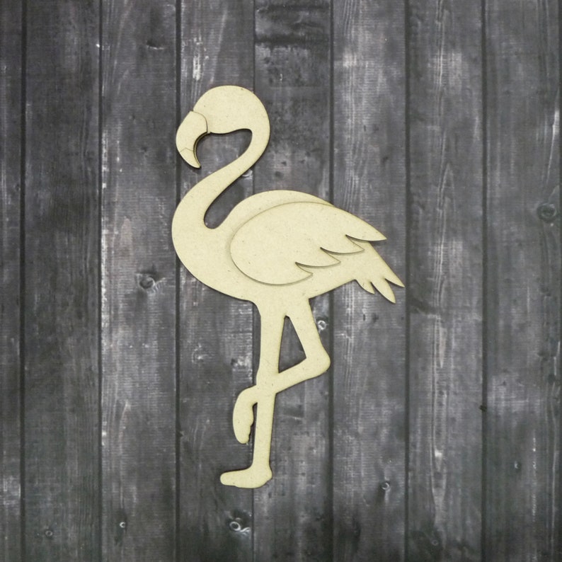 Flamingo Laser Cut Wooden Shape, Flamingo Wooden Cutout, Flamingo ...