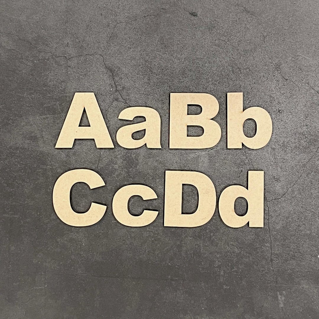 Personalised Wood Letters for DIY Projects, Laser Cut Craft Letters ...