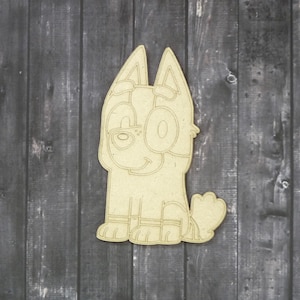 Bluey Wooden Craft Shapes, Laser Cut Bluey Wooden Cutouts - Etsy