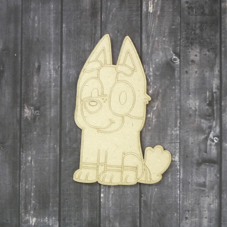 Bluey Wooden Craft Shapes, Laser Cut Bluey Wooden Cutouts, Bluey Wooden ...