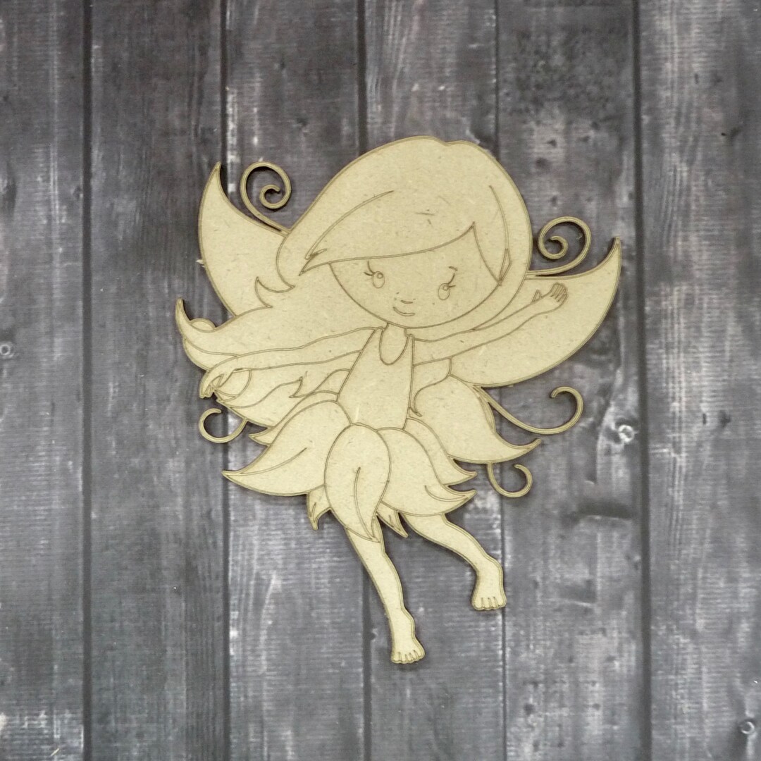 Fairy Wooden Craft Shapes, DIY Fairy Wooden Cutouts, Fairy Wooden ...