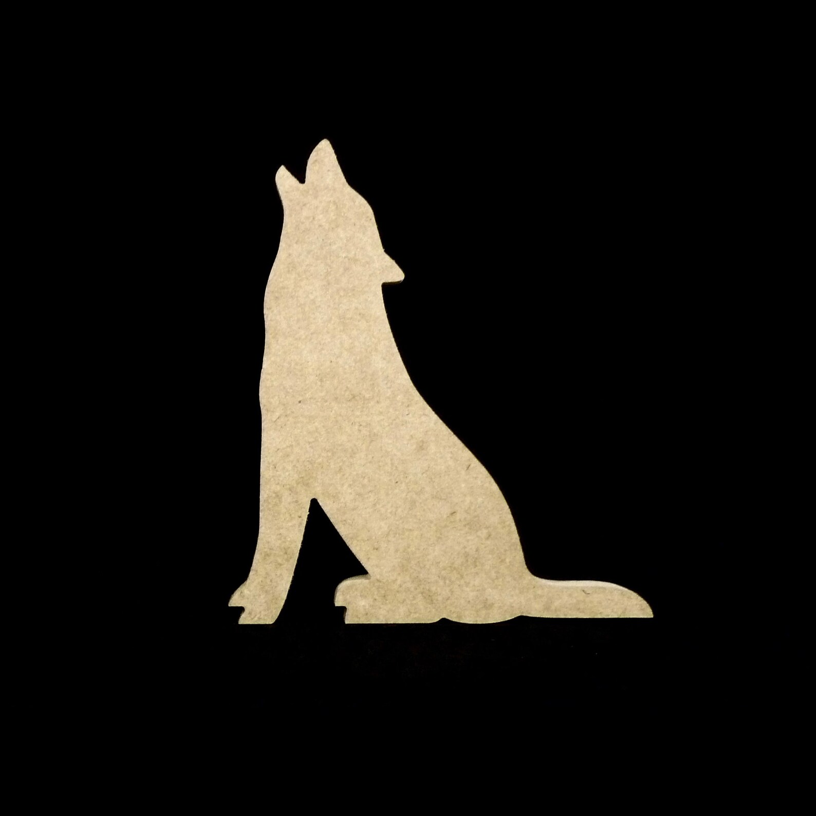 Wolf Craft Shape Unfinished Wood Shape Howling Wolf Wooden - Etsy