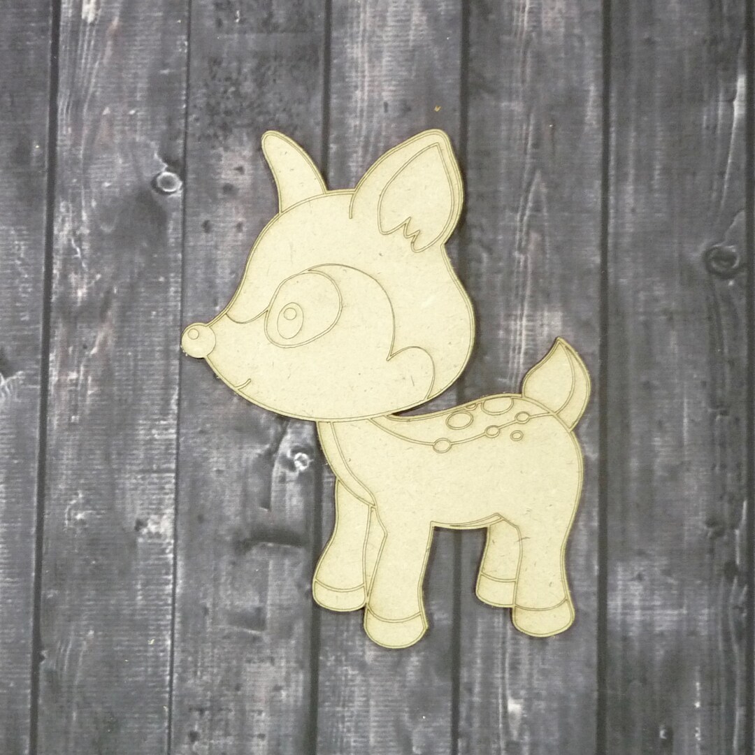 Forest Friends Wooden Craft Shapes, Woodland Animal Wooden Cutouts ...