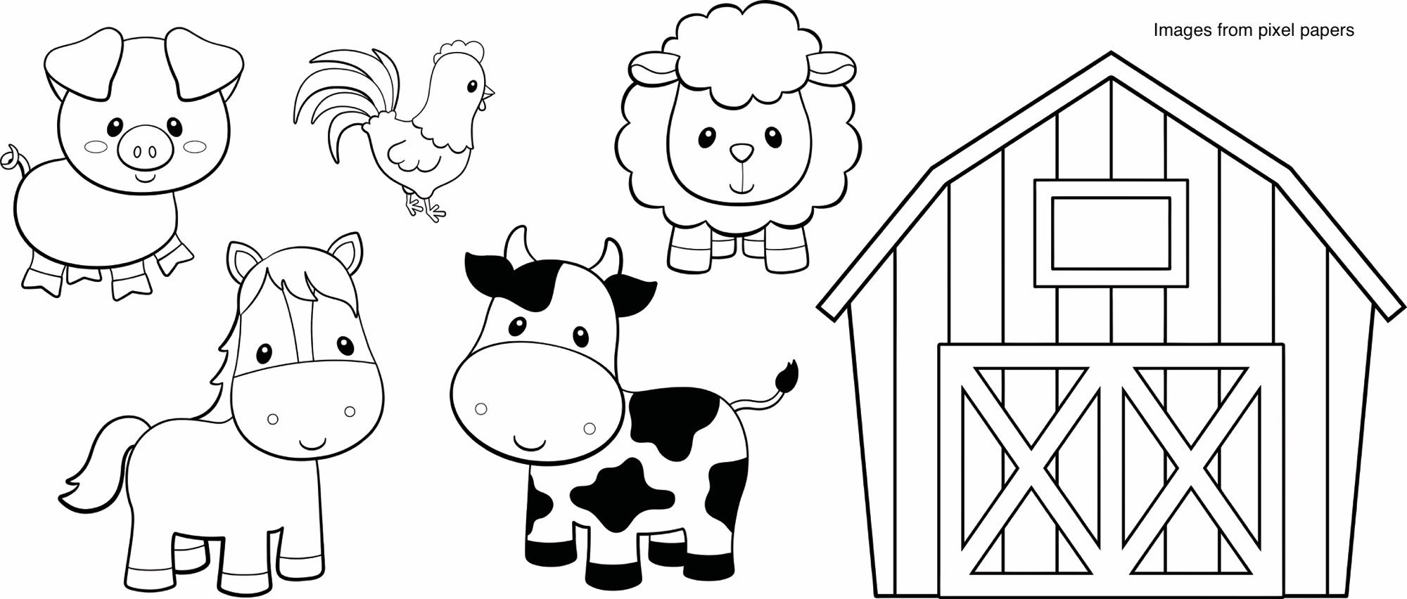MDF Blank Wooden Farm Animal Shapes to Paint Wood Farm Animal | Etsy