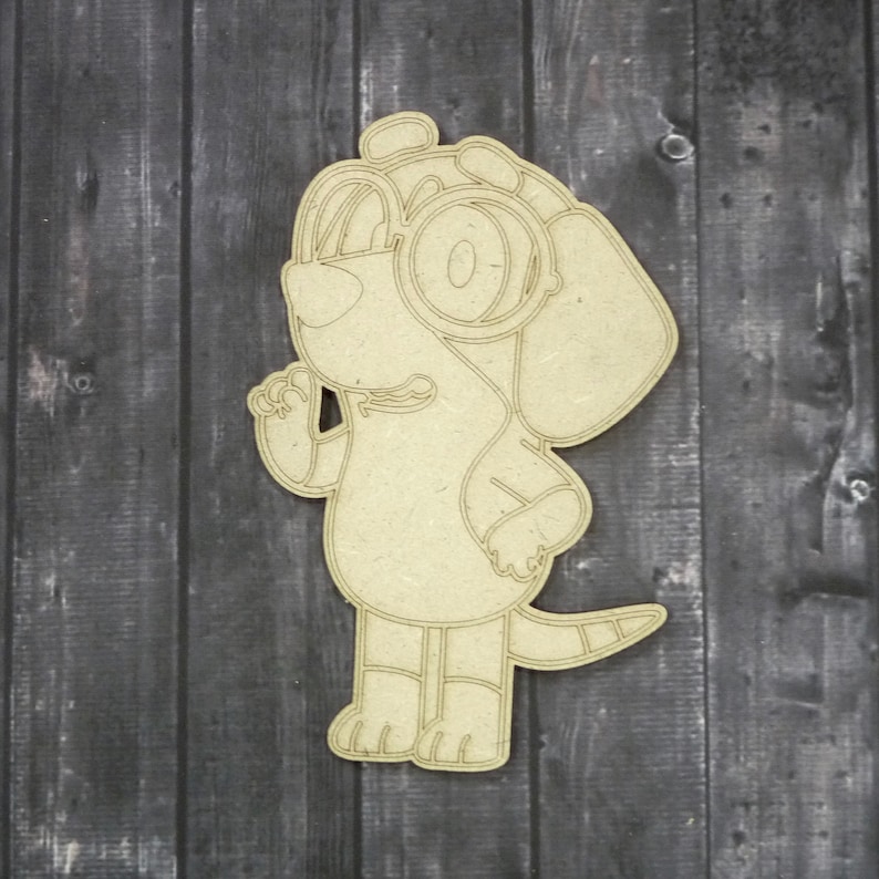 Bluey Wooden Craft Shapes, Laser Cut Bluey Wooden Cutouts - Etsy